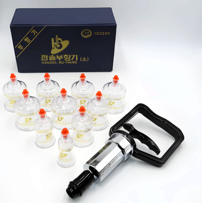 HANSOL Plastic Cupping Set (10cup+Pump) | Meridius Medical GmbH